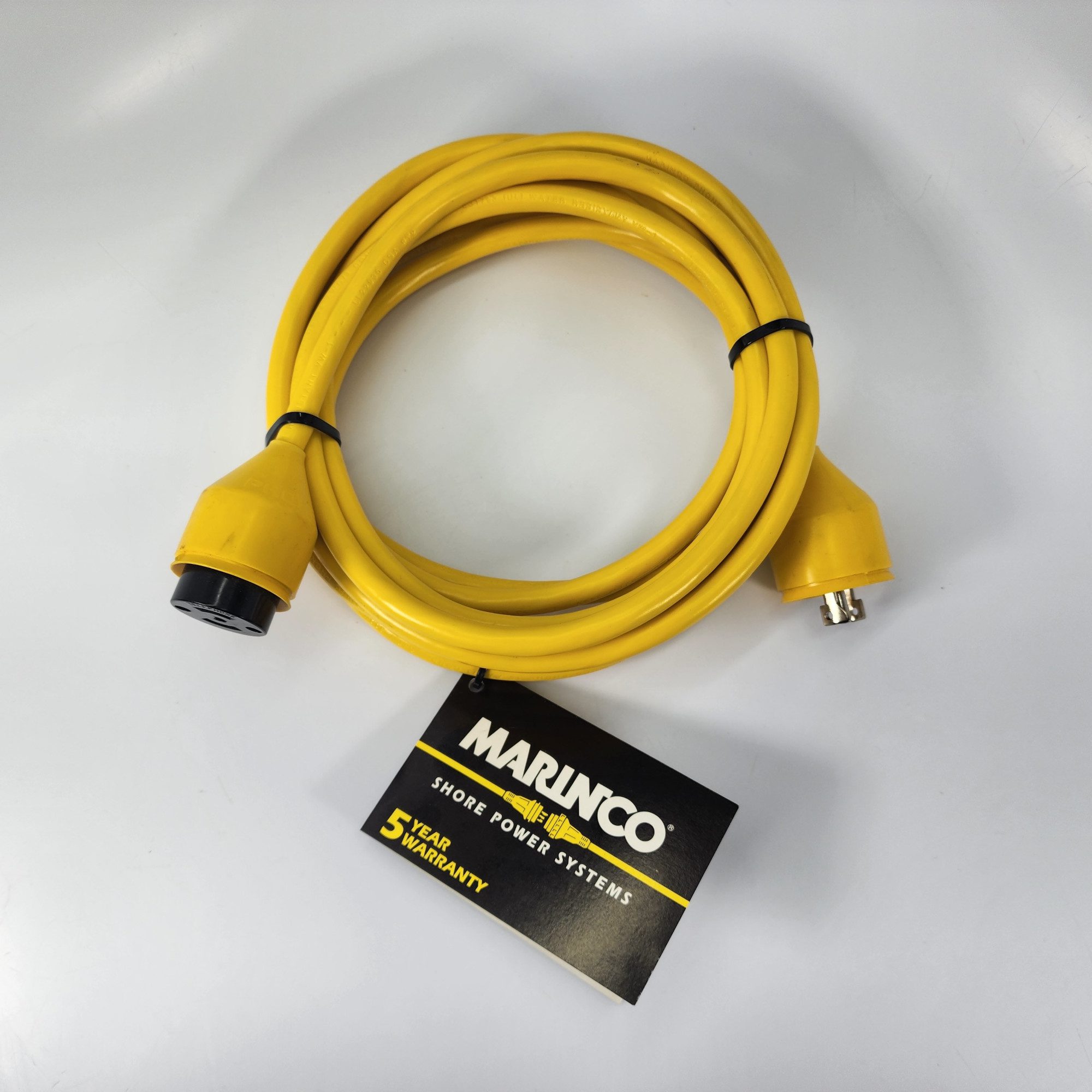 Marinco Marine ShorePower Cordset 30A 125V 12' Yellow PN:199116 - New ...