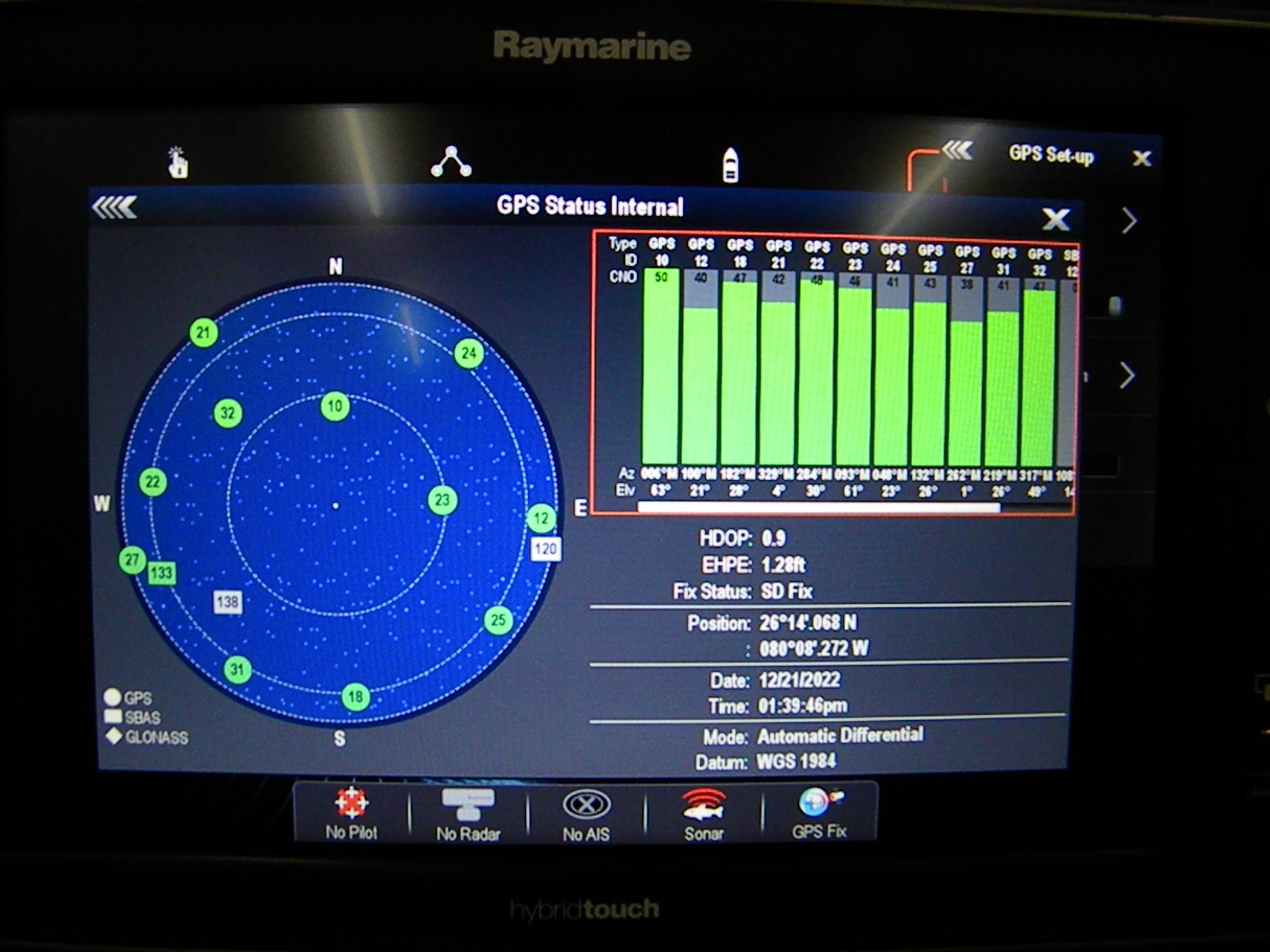 Raymarine e125 HybridTouch MFD 12" Display w/Sun Cover ~E70023~ 90 Day ...