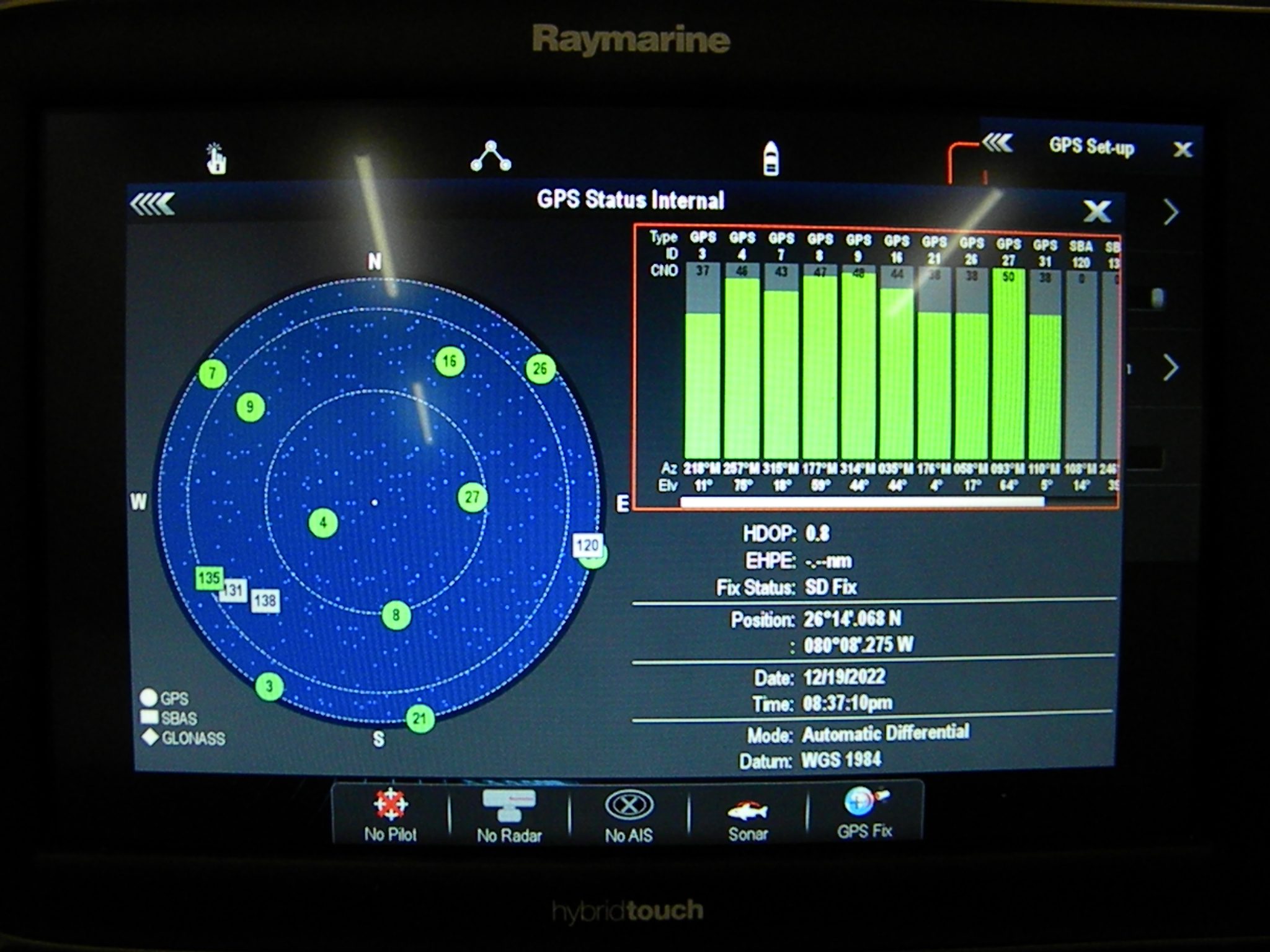 Raymarine e125 HybridTouch MFD 12" Display w/Sun Cover -E70023- 90 Day ...