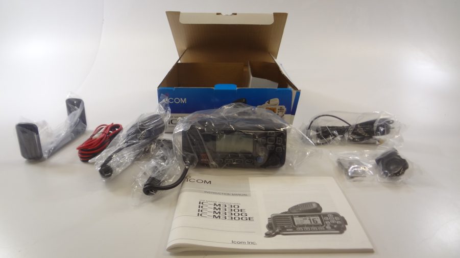 Icom IC-M330G Submersible Marine VHF Radio Transceiver Unit w/ Hand Mic ...