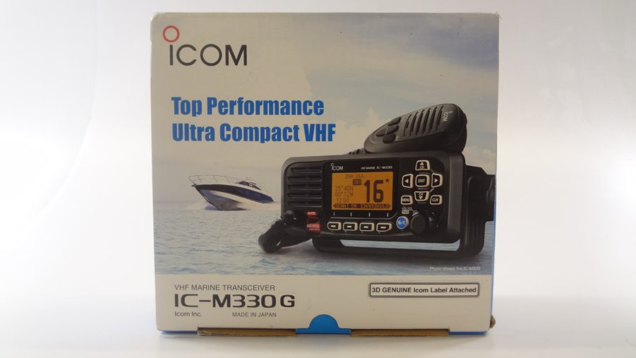 Icom IC-M330G Submersible Marine VHF Radio Transceiver Unit w/ Hand Mic ...
