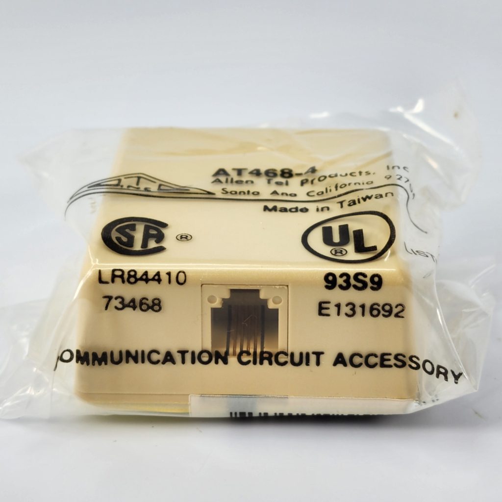 [Lot of 5] Allen Tel AT468-4 Modular Surface Jack 4-Conductor - Ivory ...
