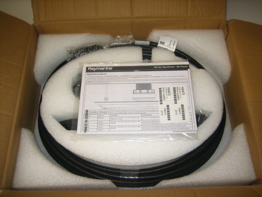 Raymarine A80470 *NEW* Realvision RV300 Thru-Hull Transducer - 0° - 8m ...
