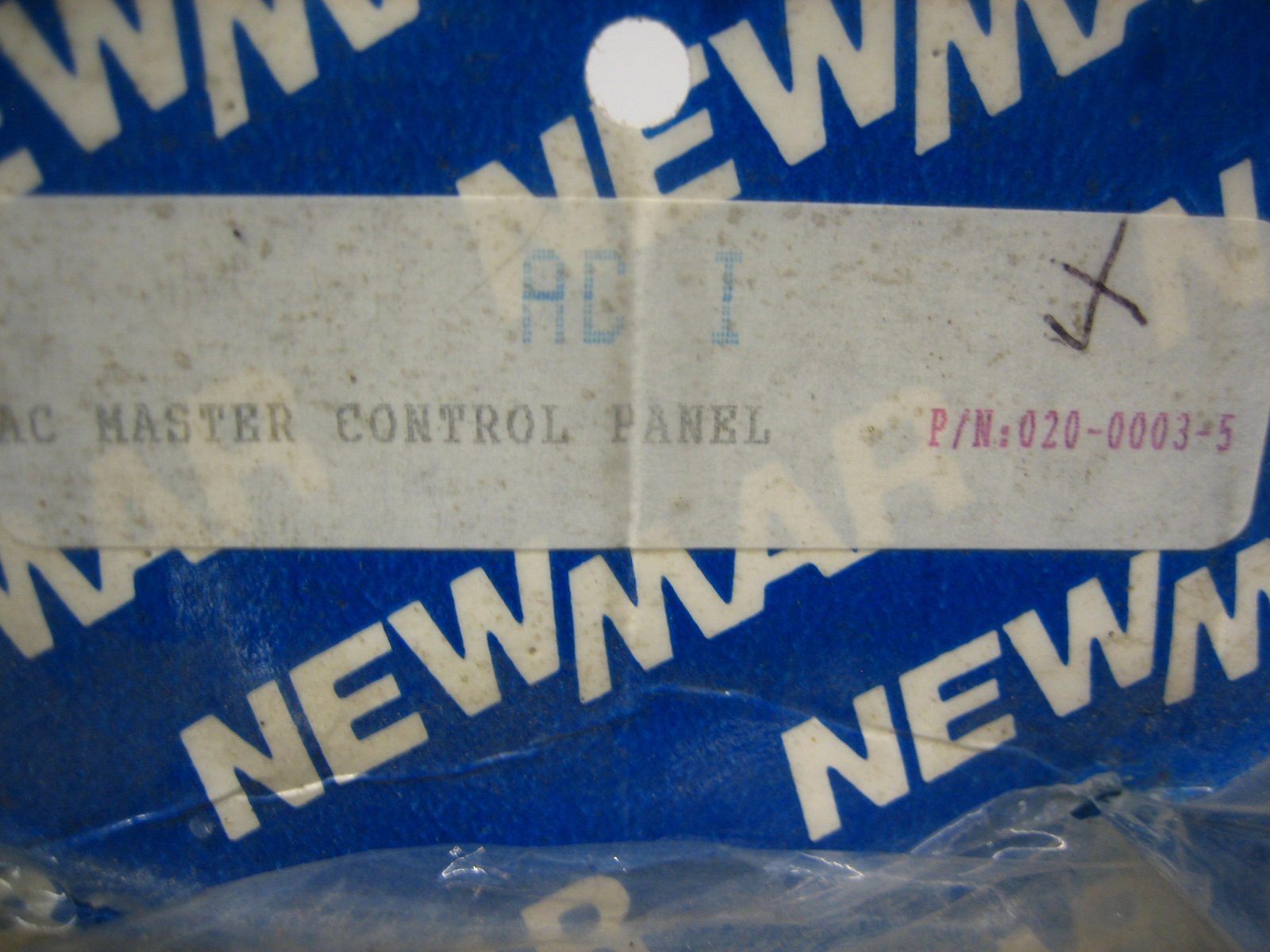 Newmar AC-1 Marine Boat Electrical AC Master Breaker Panel w/ Labels ...