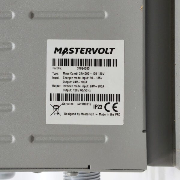 Mastervolt 37024005 Mass Combi 24/4000 100 120VAC/60Hz