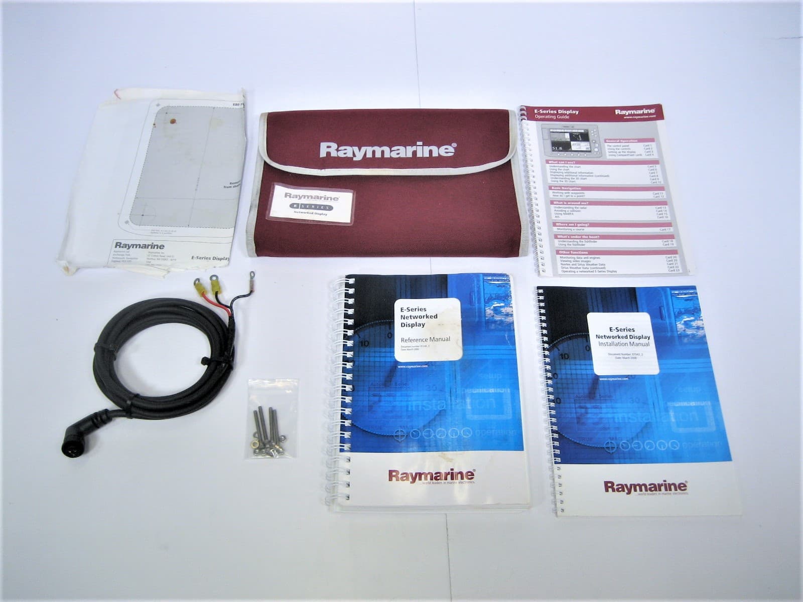 Raymarine E120 Classic Display w/Accessories NEW LCD & Rebuilt BL ...