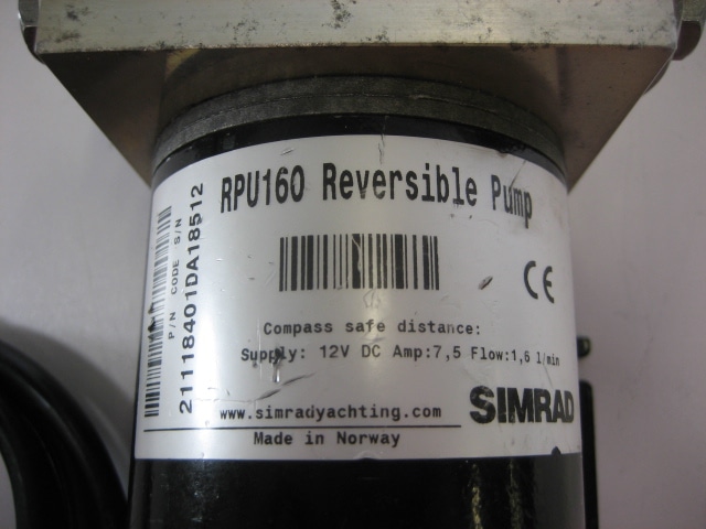 Simrad Robertson-RPU160-Boat Autopilot Pump 12V Reversible/21118401 ...
