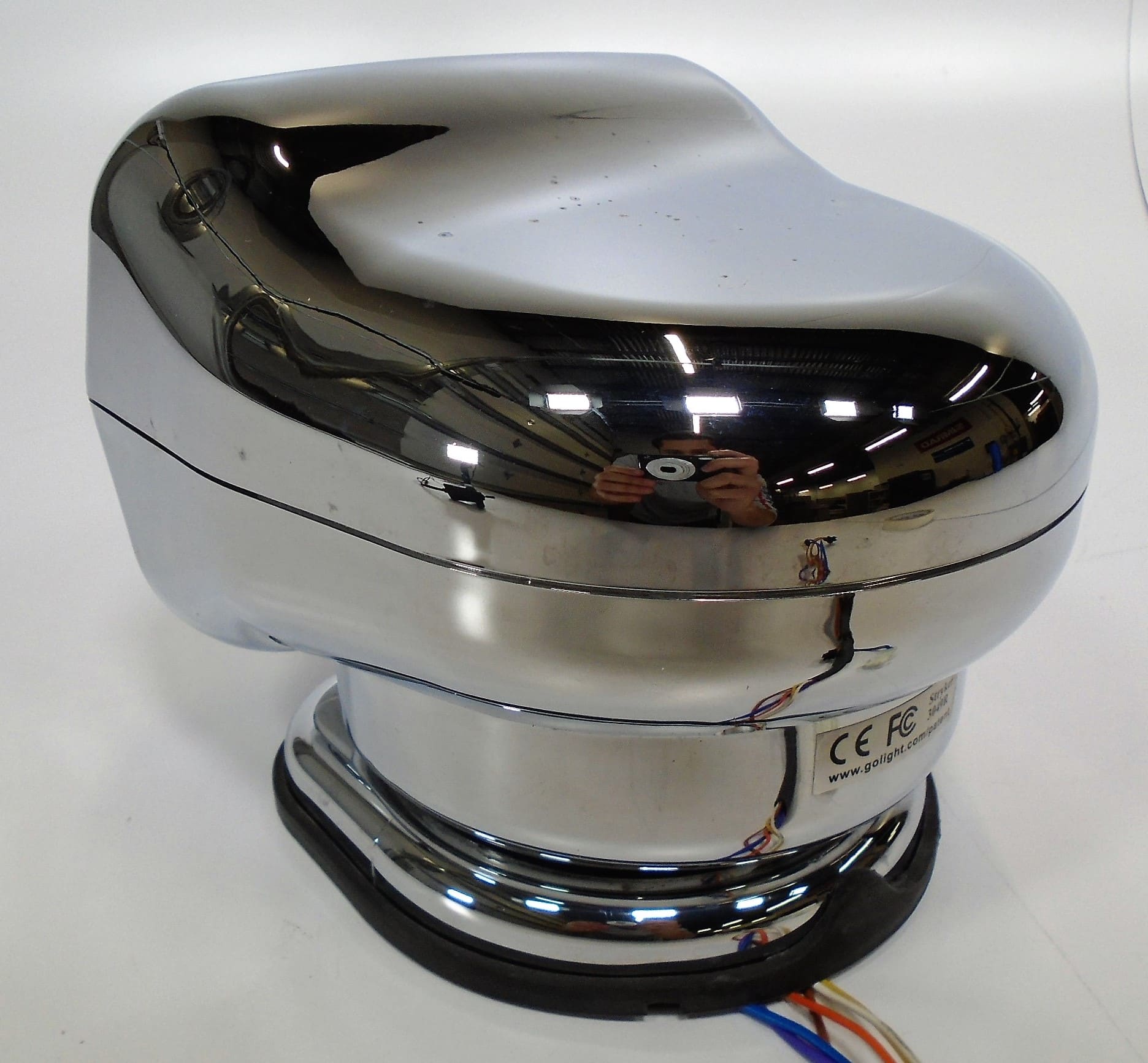 Golight Stryker ST Permanent Mount Chrome Halogen (Hard Wired Dash ...