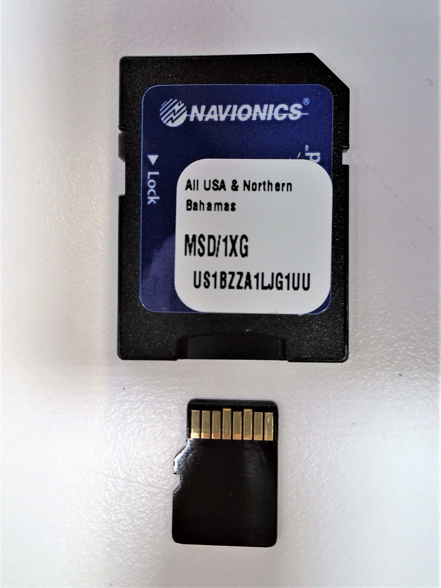 Navionics Gold MSD Chart Card 1XG USA & N. Bahamas (excl. AK/HI) 2GB ...