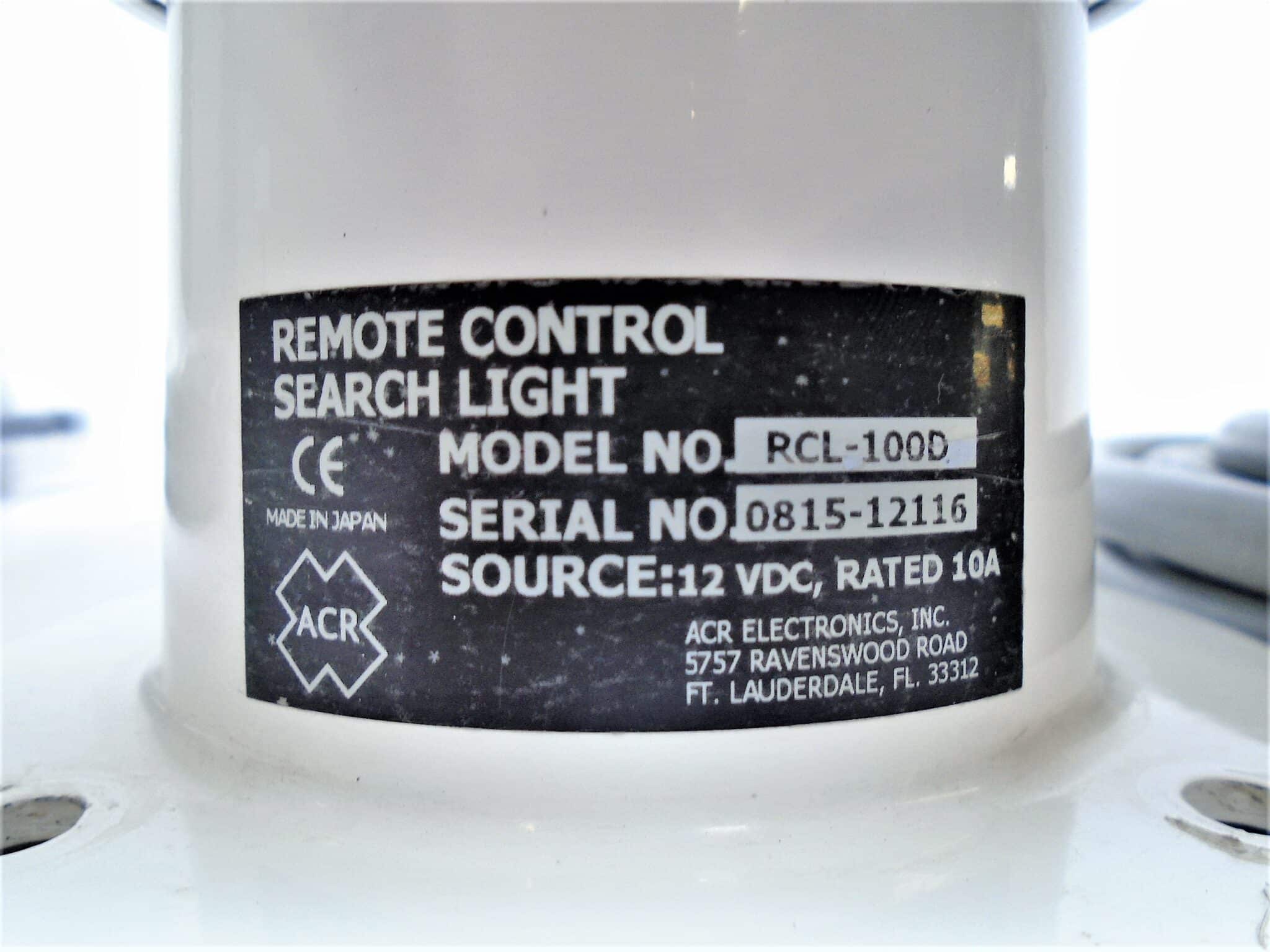 ACR RCL-100D (12V) Search Light Remote Control Complete (TESTED GOOD ...