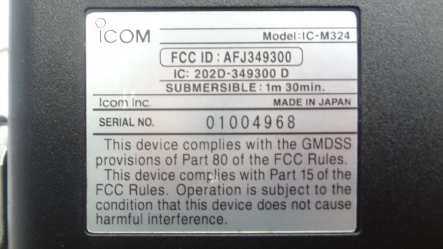 Icom IC-M324 Marine VHF Two-Way Radio Transceiver Unit with HM-200B ...