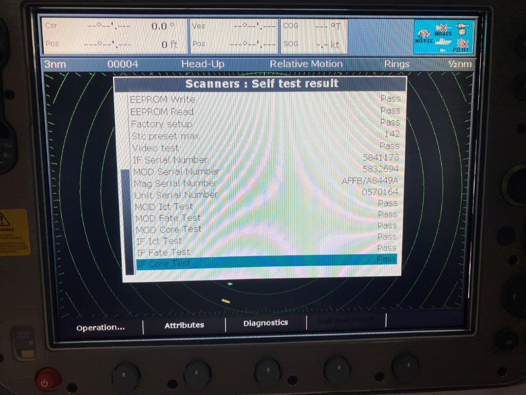 Raymarine RD424 4KW 24'' Analog Radar Core E52067 *LOW HOURS* Tested ...