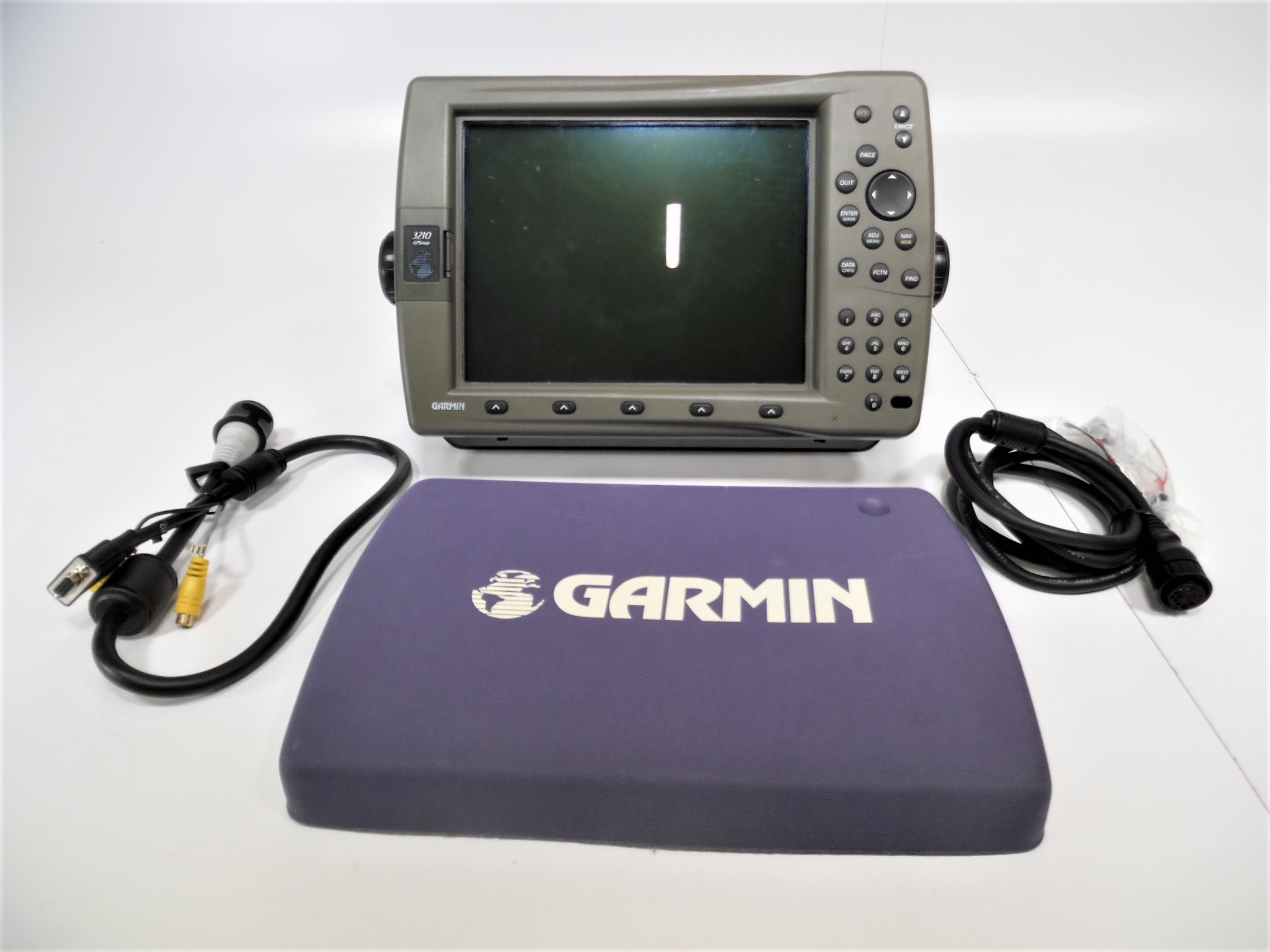 Garmin Gpsmap 3210 Display W Sun Cover Mounting Bracket Cables~tested Max Marine Electronics