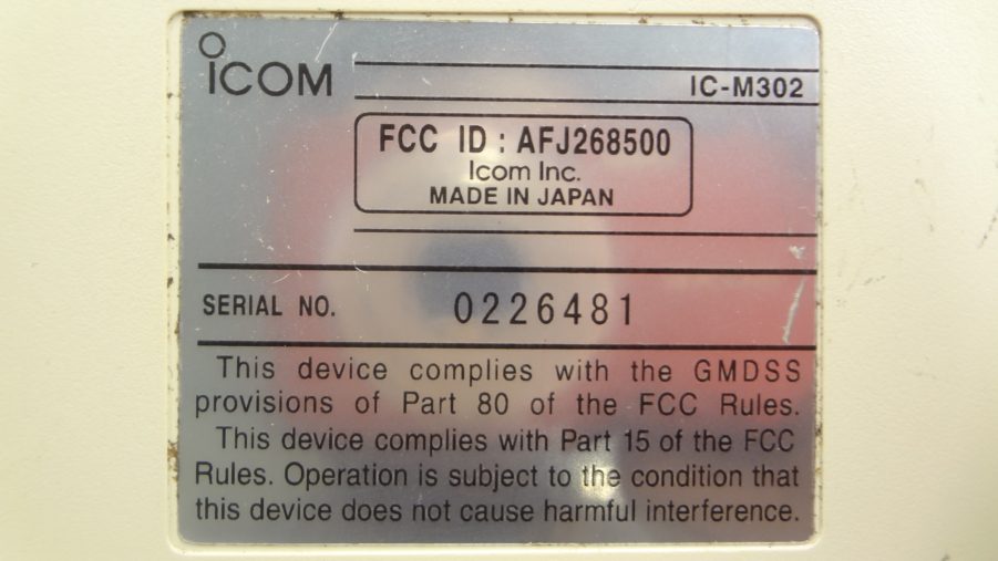 Icom IC-M302 Submersible Marine VHF Radio Transceiver Unit w/ HM-141W ...