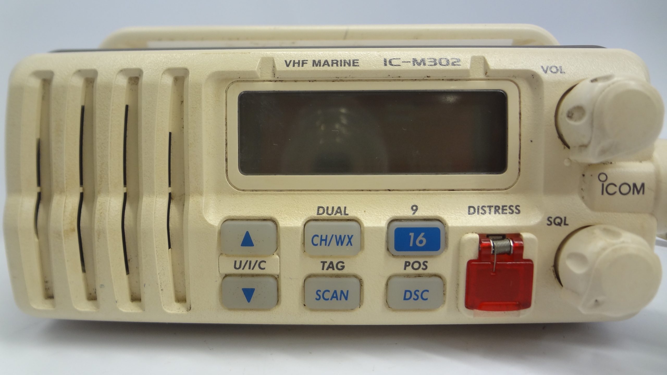 Icom IC-M302 Submersible Marine VHF Radio Transceiver Unit w/ HM-141W ...