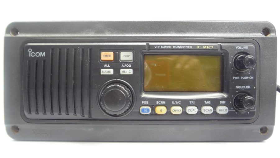 Icom IC-M127 Marine VHF/FM Radio Marine Transceiver Unit w/ Hand Mic *Good Cond!* - Max Marine ...