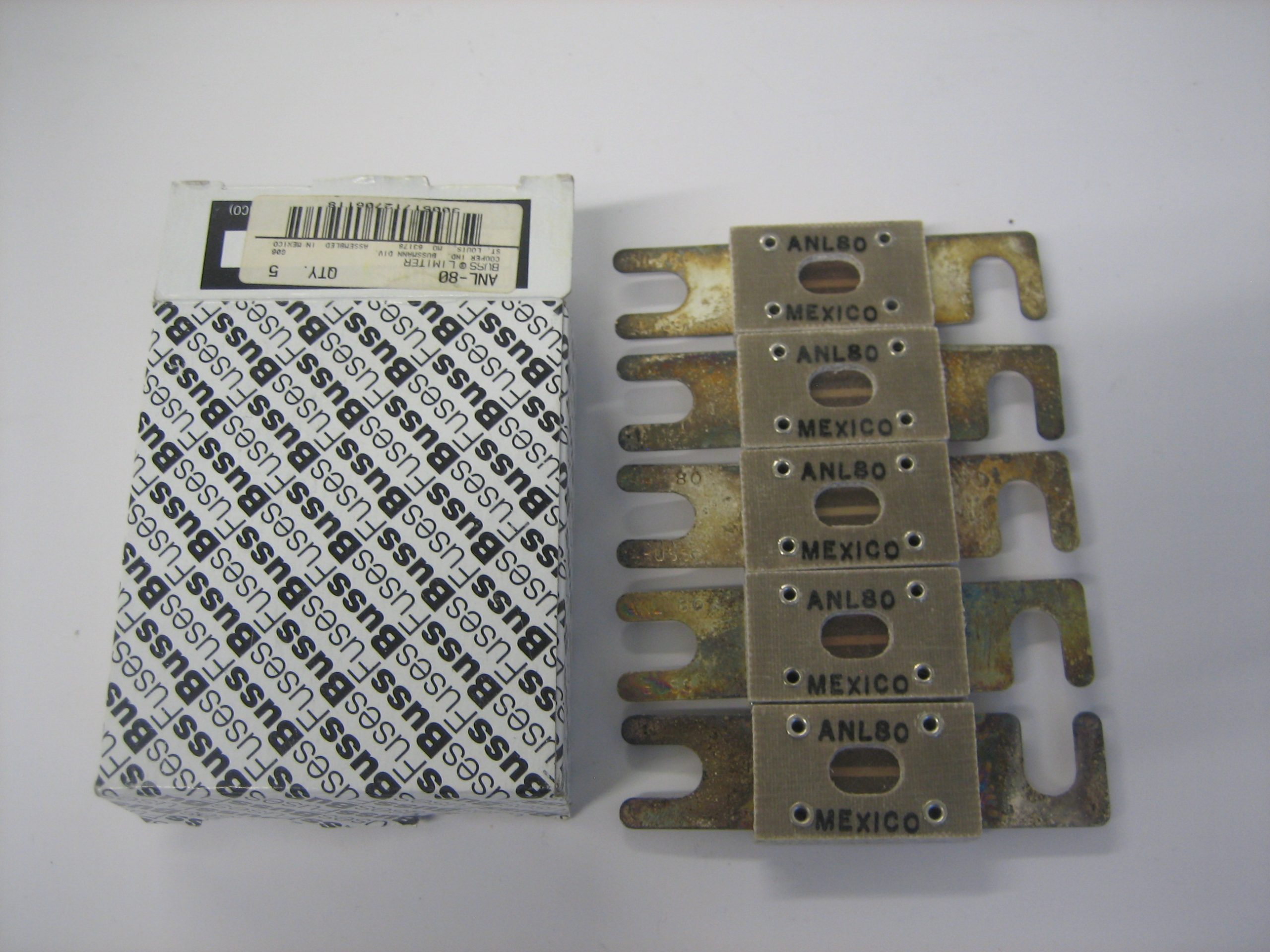 QTY 5 Bussman ANL-80 Limiter Fuses for Marine and Industrial ...