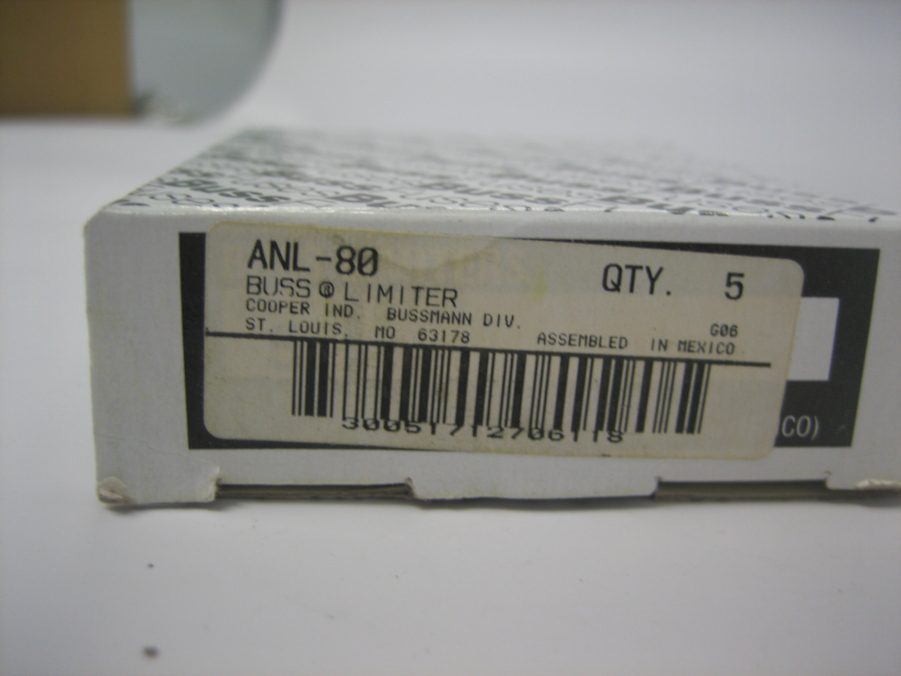 QTY 5 Bussman ANL-80 Limiter Fuses for Marine and Industrial ...