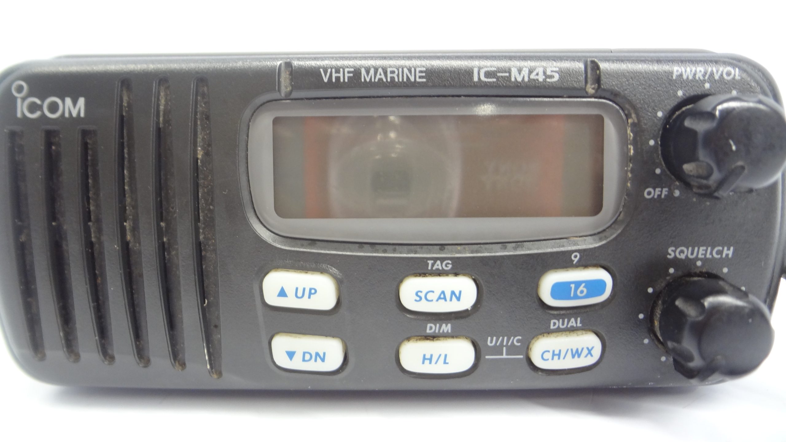 Icom IC-M45A Marine VHF Transceiver w/ Microphone - Tested! - Max ...