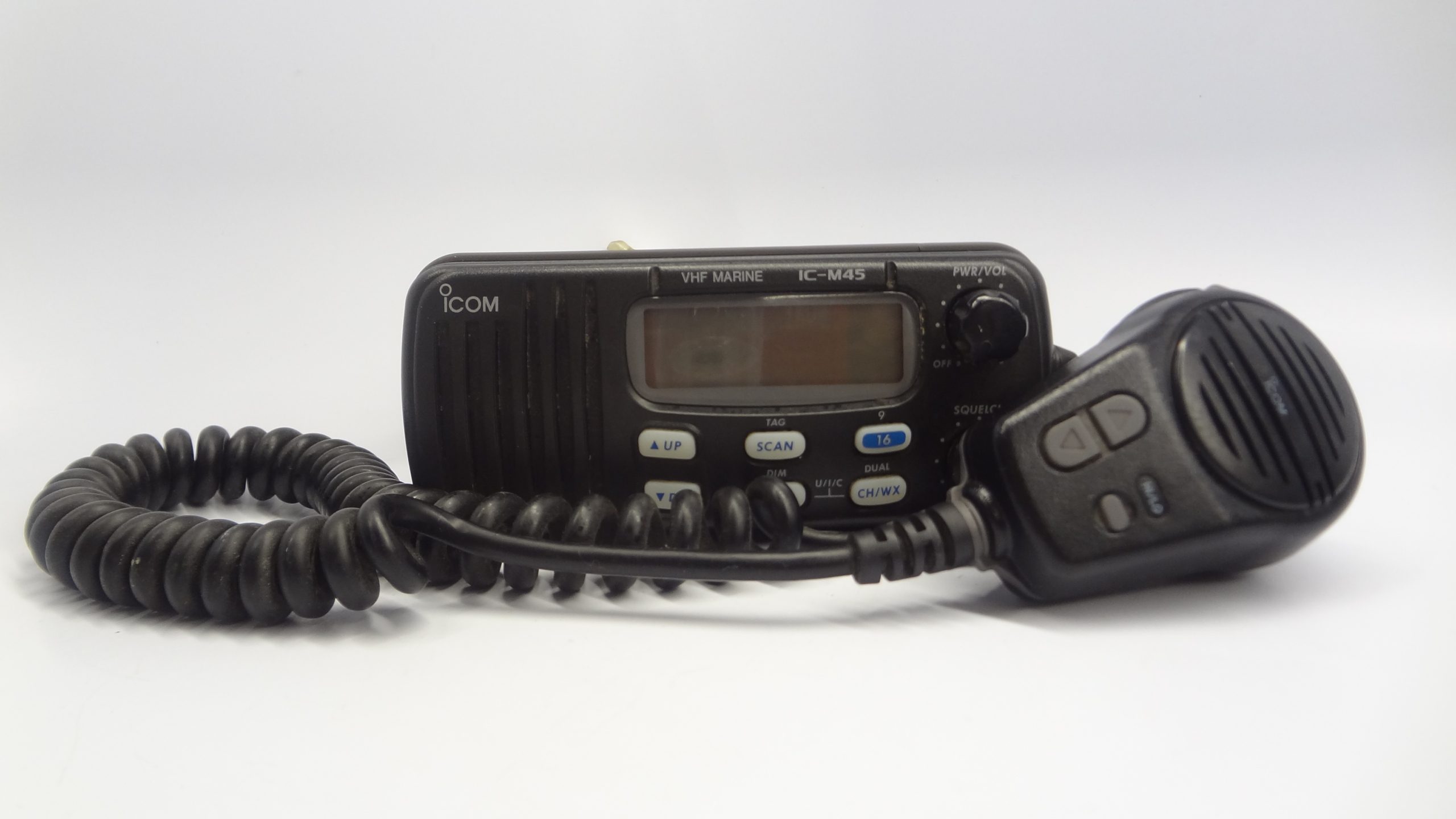Icom IC-M45A Marine VHF Transceiver w/ Microphone - Tested! - Max ...