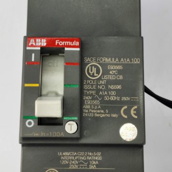 ABB Sace Formula A1A 100 Low Voltage Case Circuit Breaker 240VAC/250VDC ...