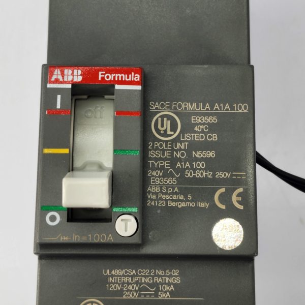 ABB Sace Formula A1A 100 Low Voltage Case Circuit Breaker 240VAC/250VDC ...