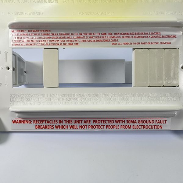 Acrylic and PVC Circuit Breaker/Outlet Panel Mount - Panel Mount Only ...