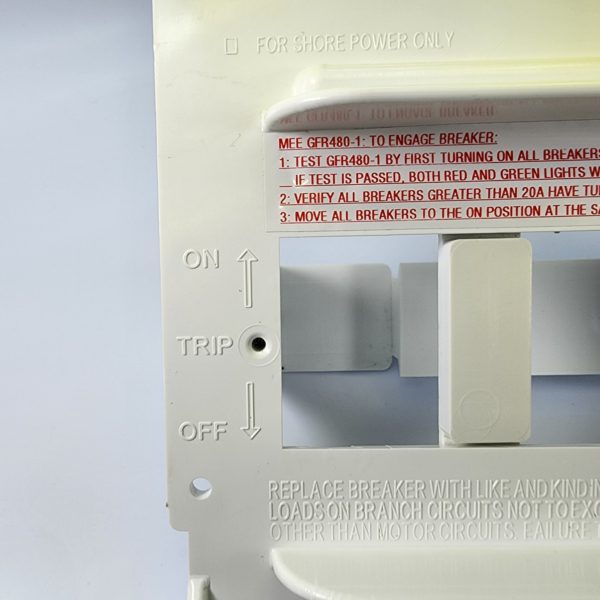 Acrylic and PVC Circuit Breaker/Outlet Panel Mount - Panel Mount Only ...