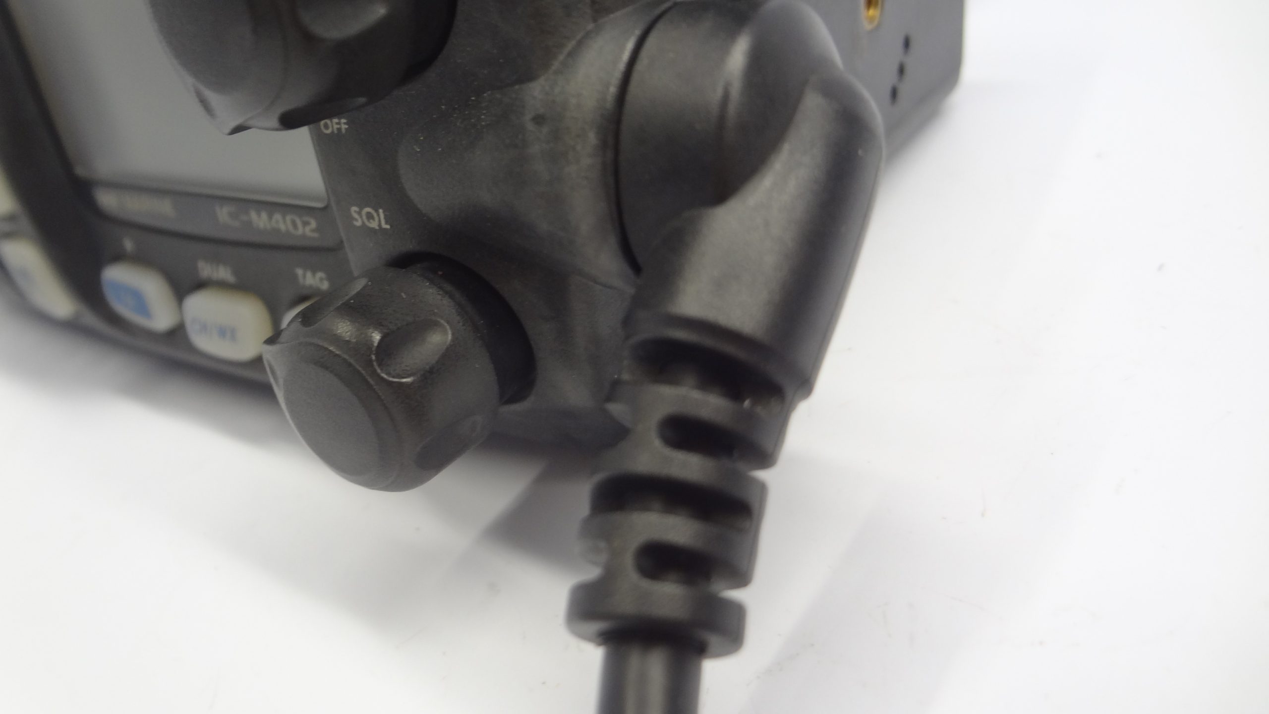 Icom IC-M402A Marine VHF Radio Transceiver Unit w/ HM-141B Hand ...