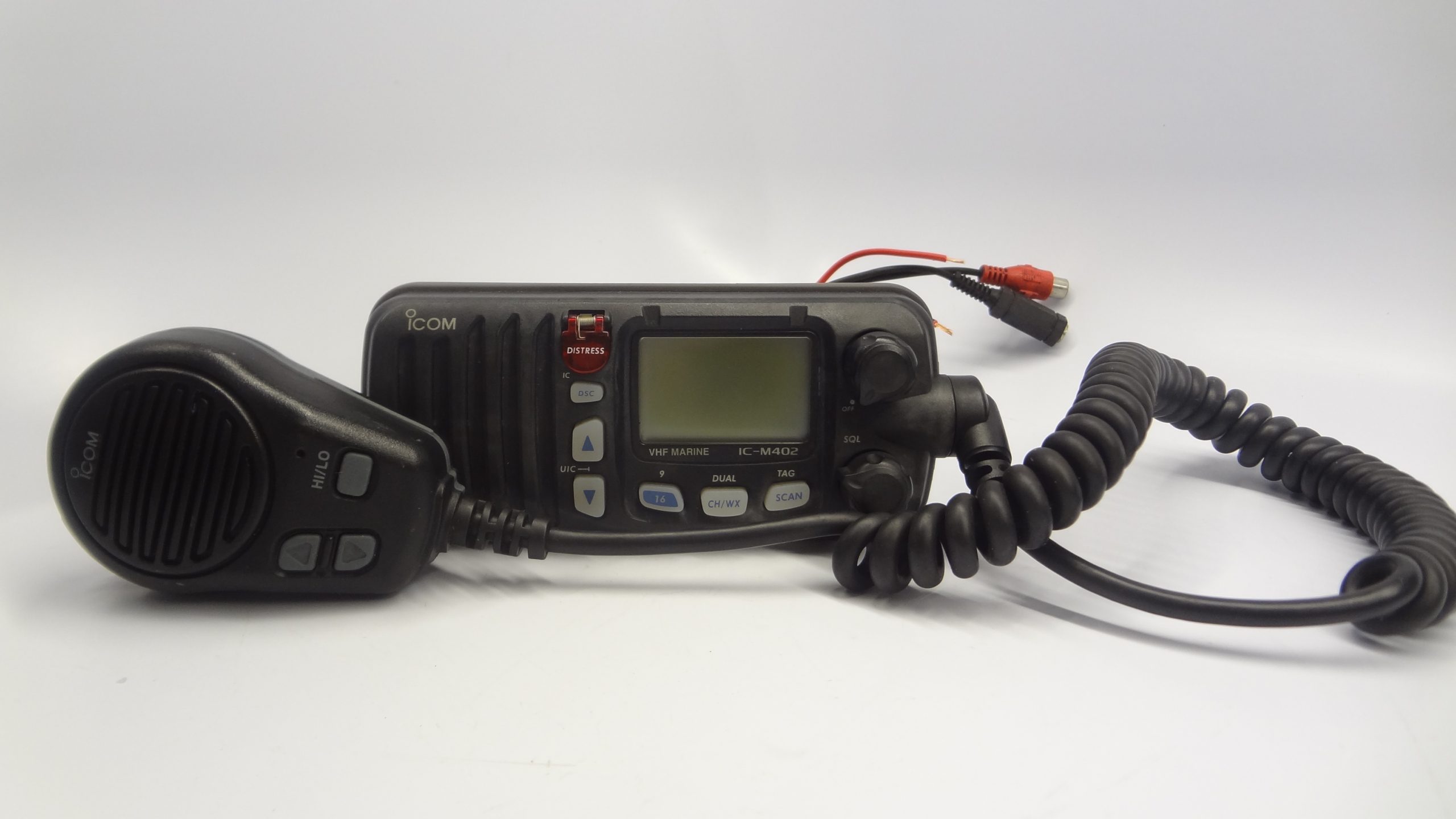 Icom IC-M402A Marine VHF Radio Transceiver Unit w/ HM-141B Hand ...