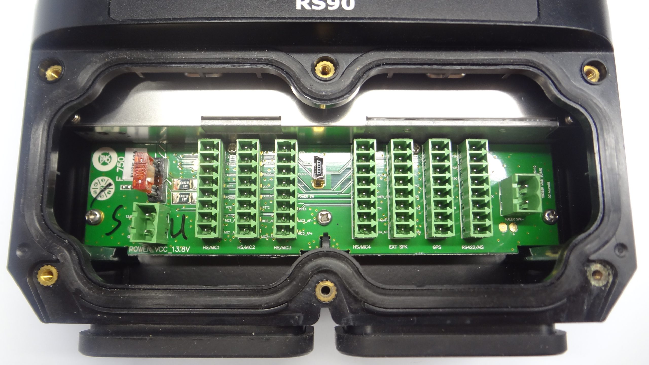 Simrad RS90 AIS VHF Radio Transceiver w/ rebuilt HS90 Hand Mic Cable ...