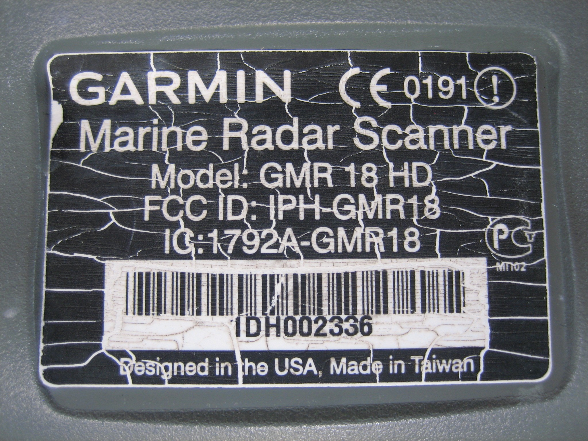 Garmin GMR18HD 4kw Radar Dome Add-On W/Cables - (Tested/Updated) 90day ...