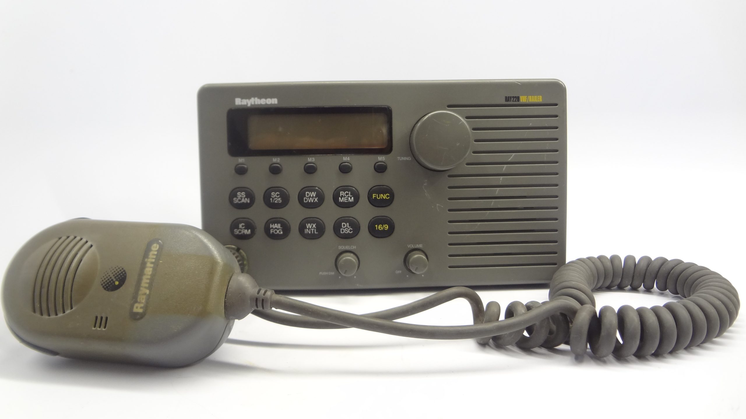 Raytheon Ray220 VHF Hailer w/ Microphone Marine Radio - Tested! - Max ...