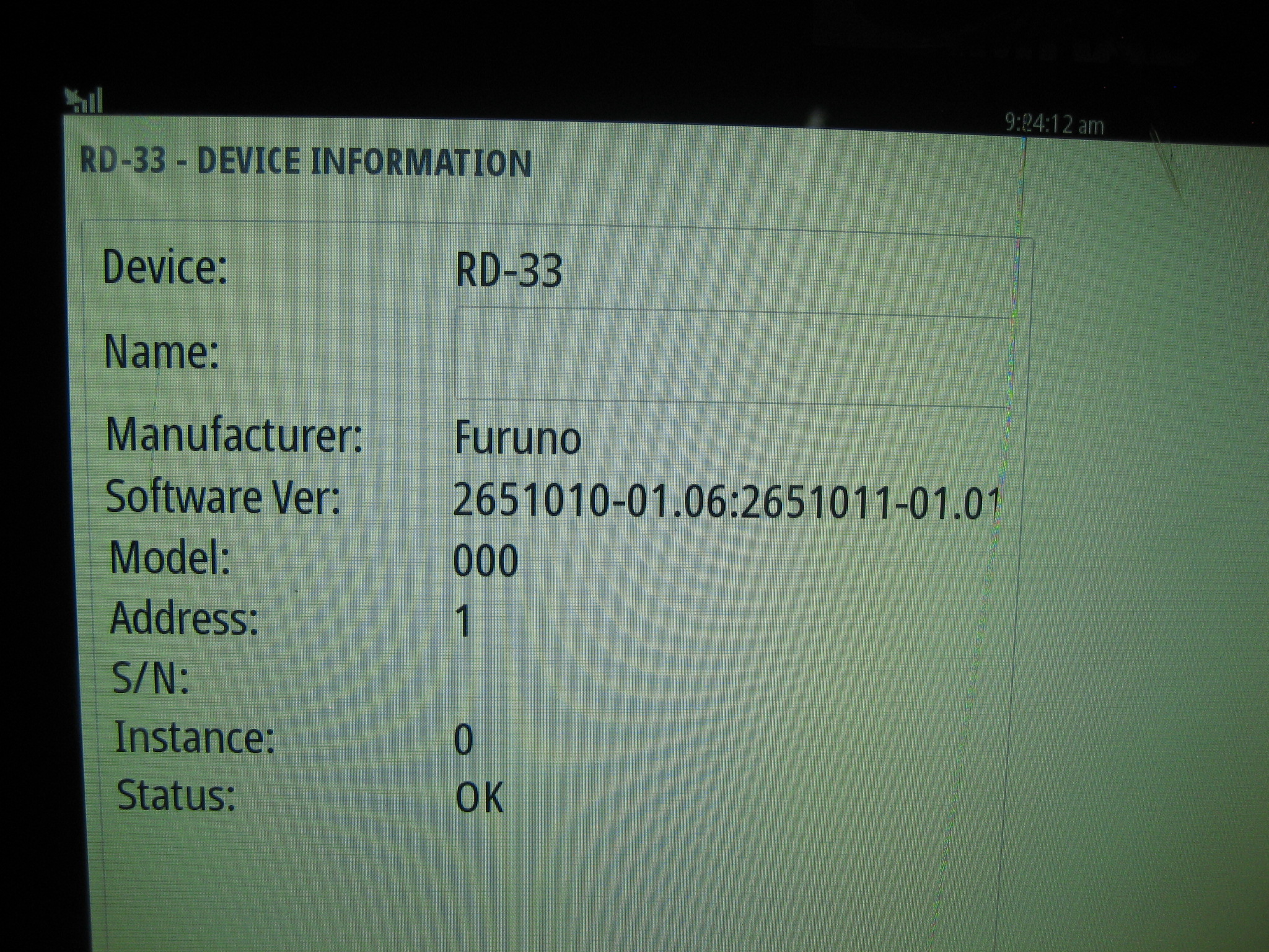 Furuno RD-33 Navigational Data Organizer / Color N2K Data Display ...