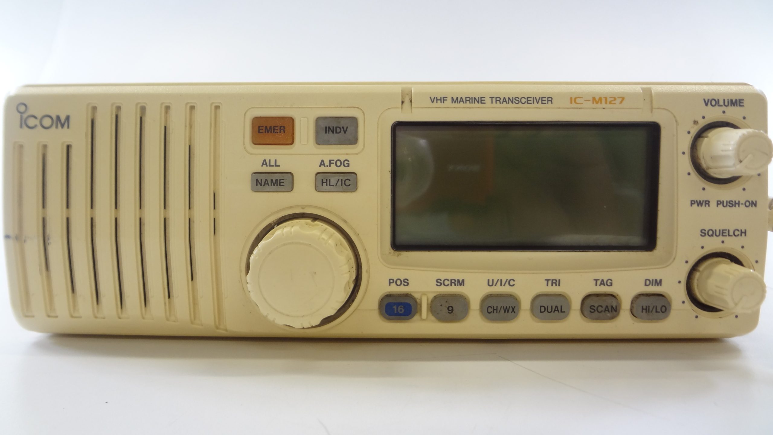 Icom IC-M127 Marine VHF/FM Radio Marine Transceiver Unit w/ Hand Mic ...