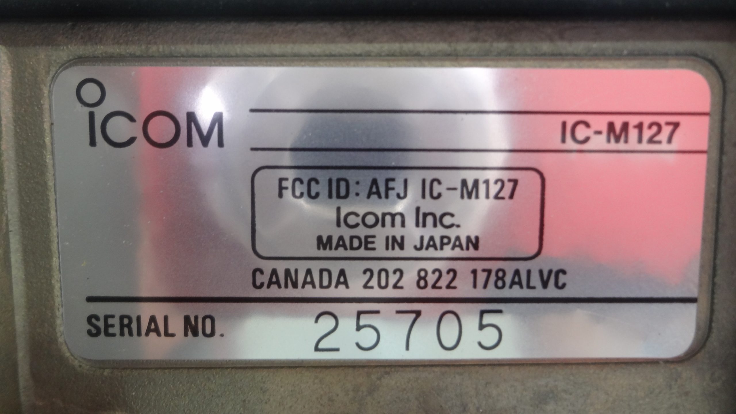 Icom IC-M127 Marine VHF/FM Radio Marine Transceiver Unit w/ Hand Mic ...