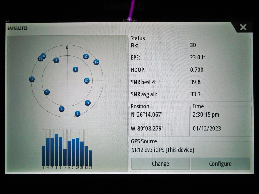 Simrad NSS12 Evo3 12" Touchscreen MFD Chartplotter Tested Good w ...