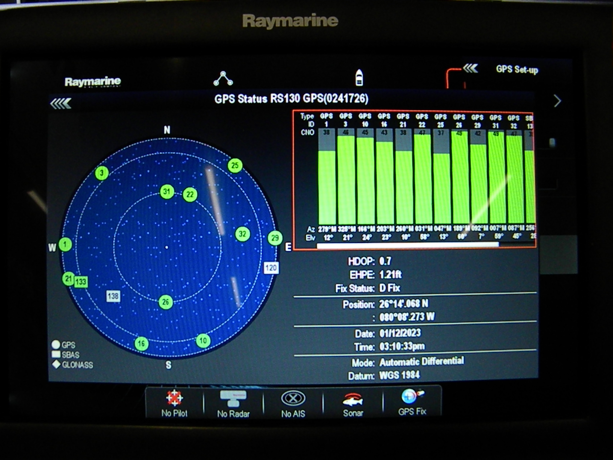 Raymarine c127 Multifunction Display Core Only -E70014- Tested - 90 Day ...