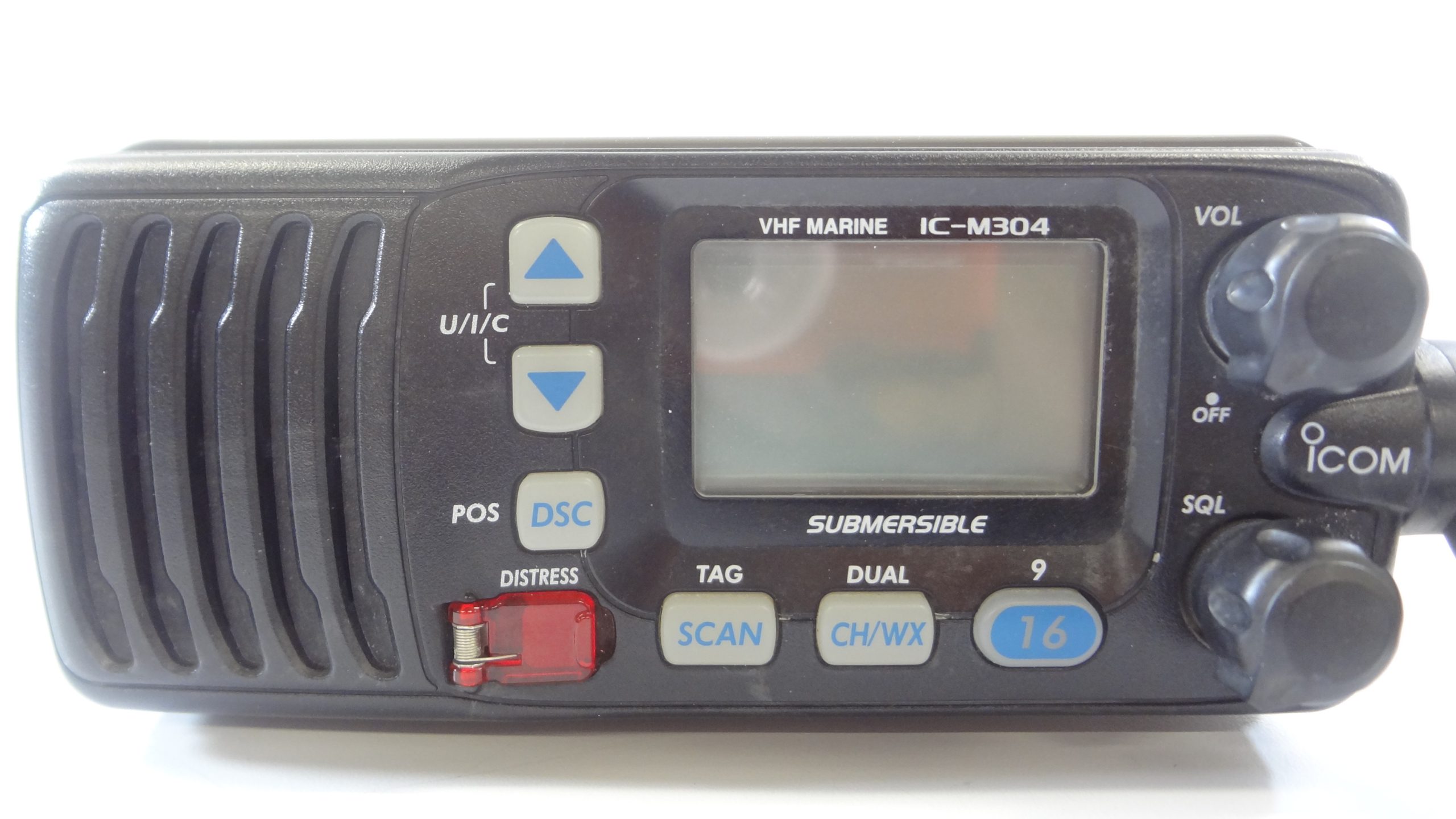 Icom IC-M304 Submersible Marine VHF Radio Transceiver Unit W/ HM-164B Hand Mic! - Max Marine ...