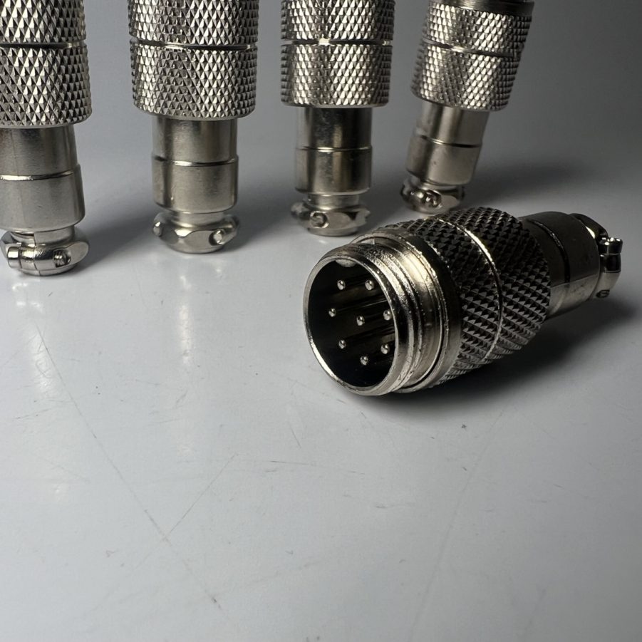 8 Pin 5 LOT Fuji Male Cut-Off Plugs Connector f/CB HAM Radio *NEW ...