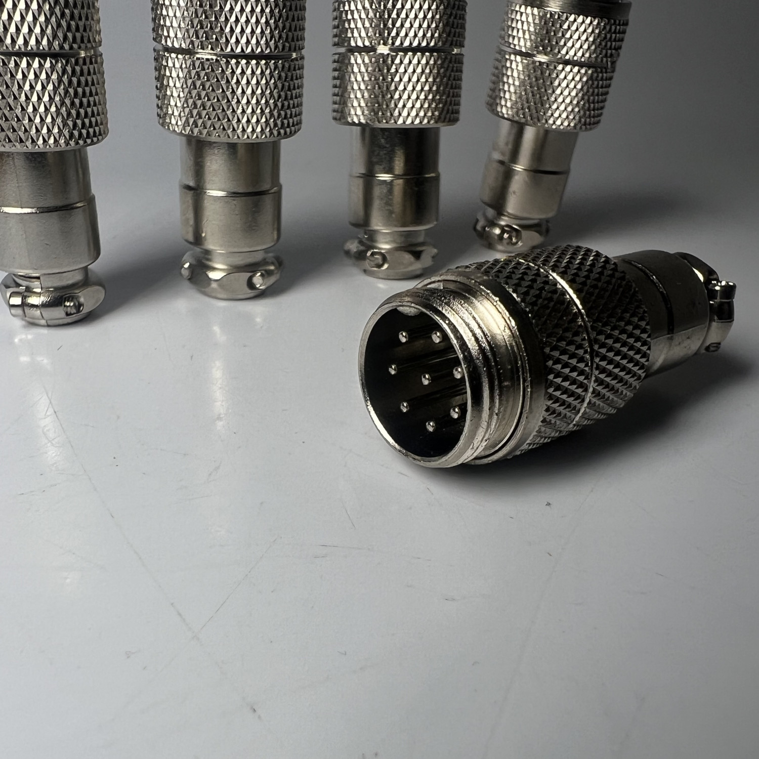 8 Pin 5 LOT Fuji Male Cut-Off Plugs Connector f/CB HAM Radio *NEW ...