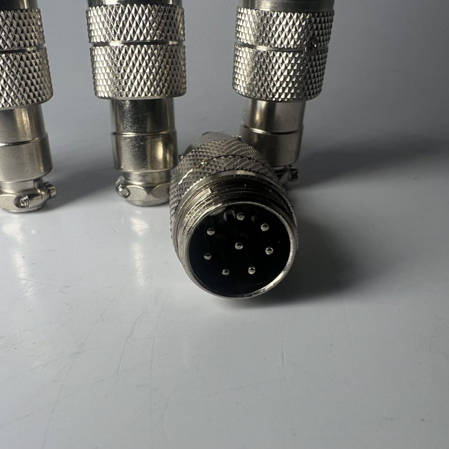 8 Pin 5 LOT Fuji Male Cut-Off Plugs Connector f/CB HAM Radio *NEW ...