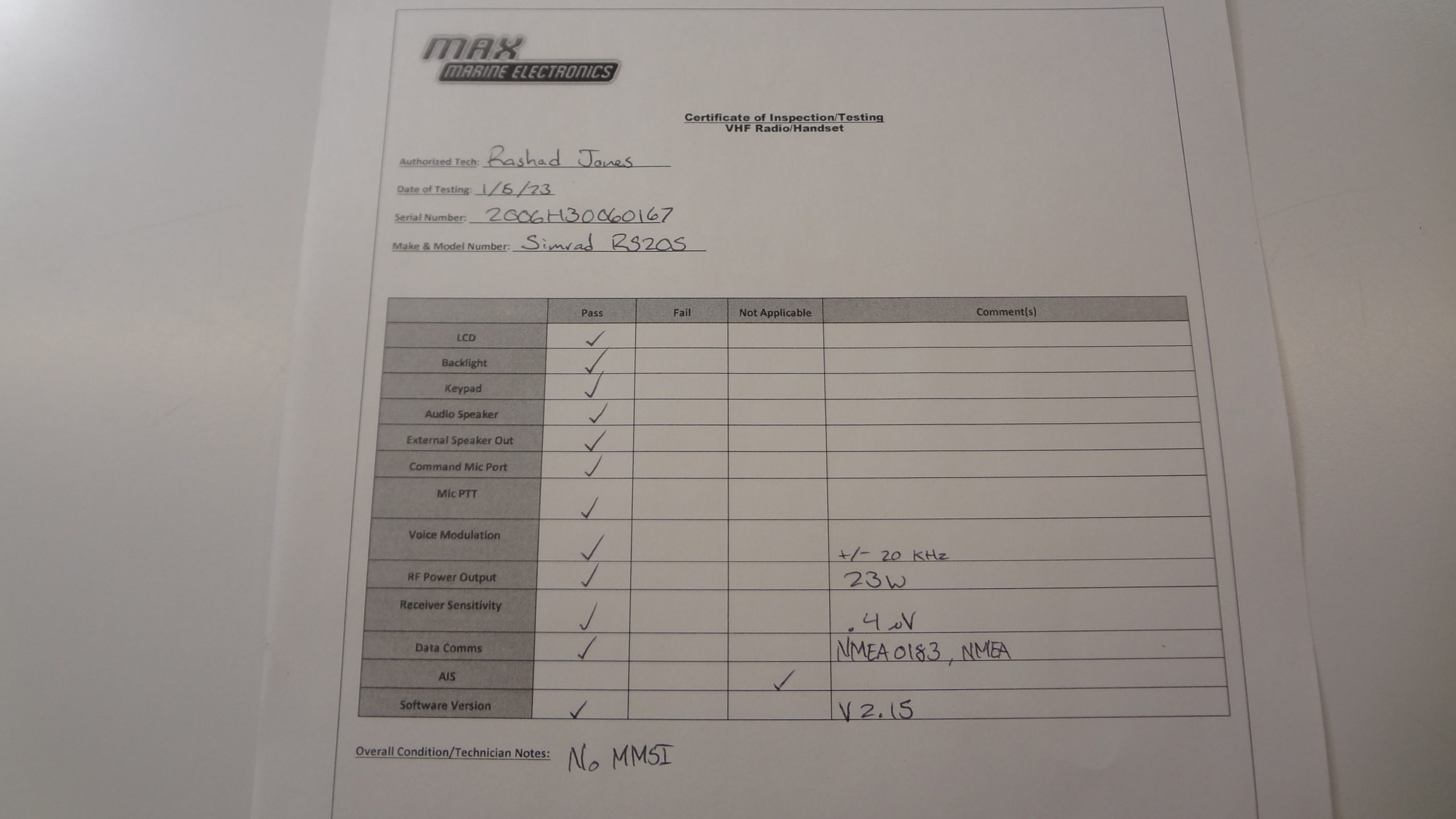 Simrad RS20S Submersible Marine VHF Radio Transceiver Unit w/ Mic and ...