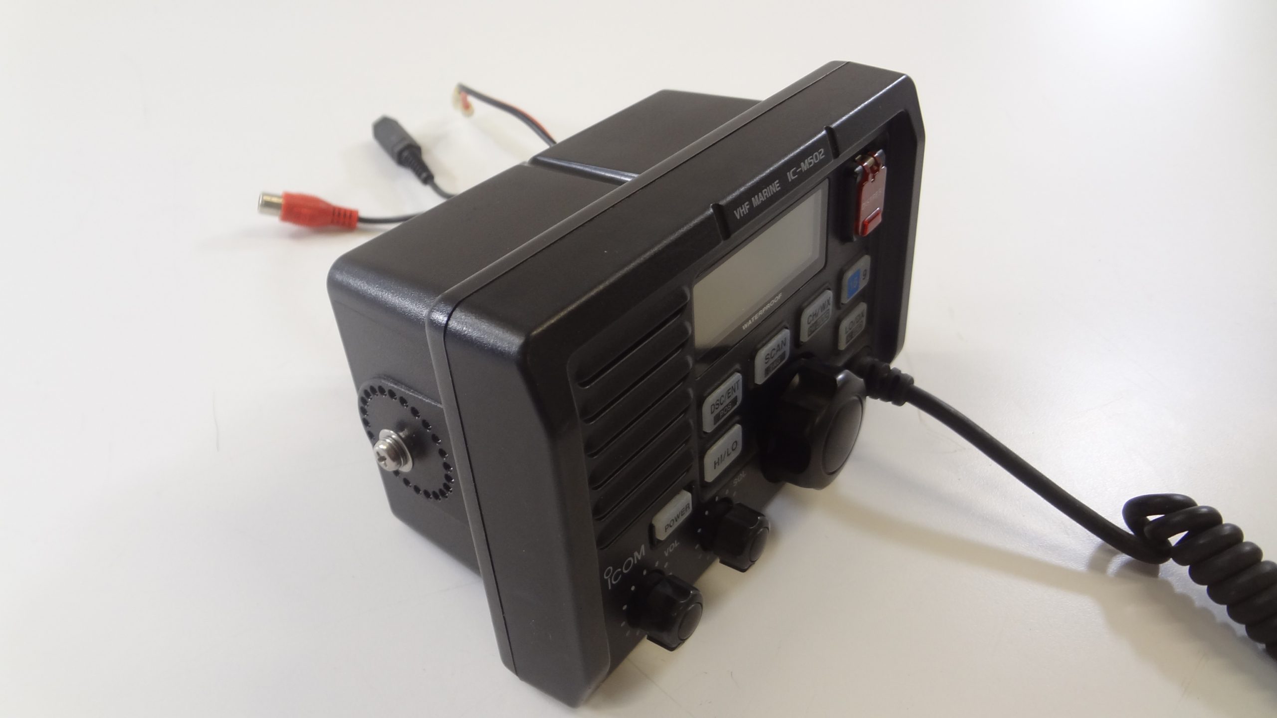 Icom IC-M502 Marine Two-Way VHF Radio Transceiver Unit W/Icom HM-126B ...
