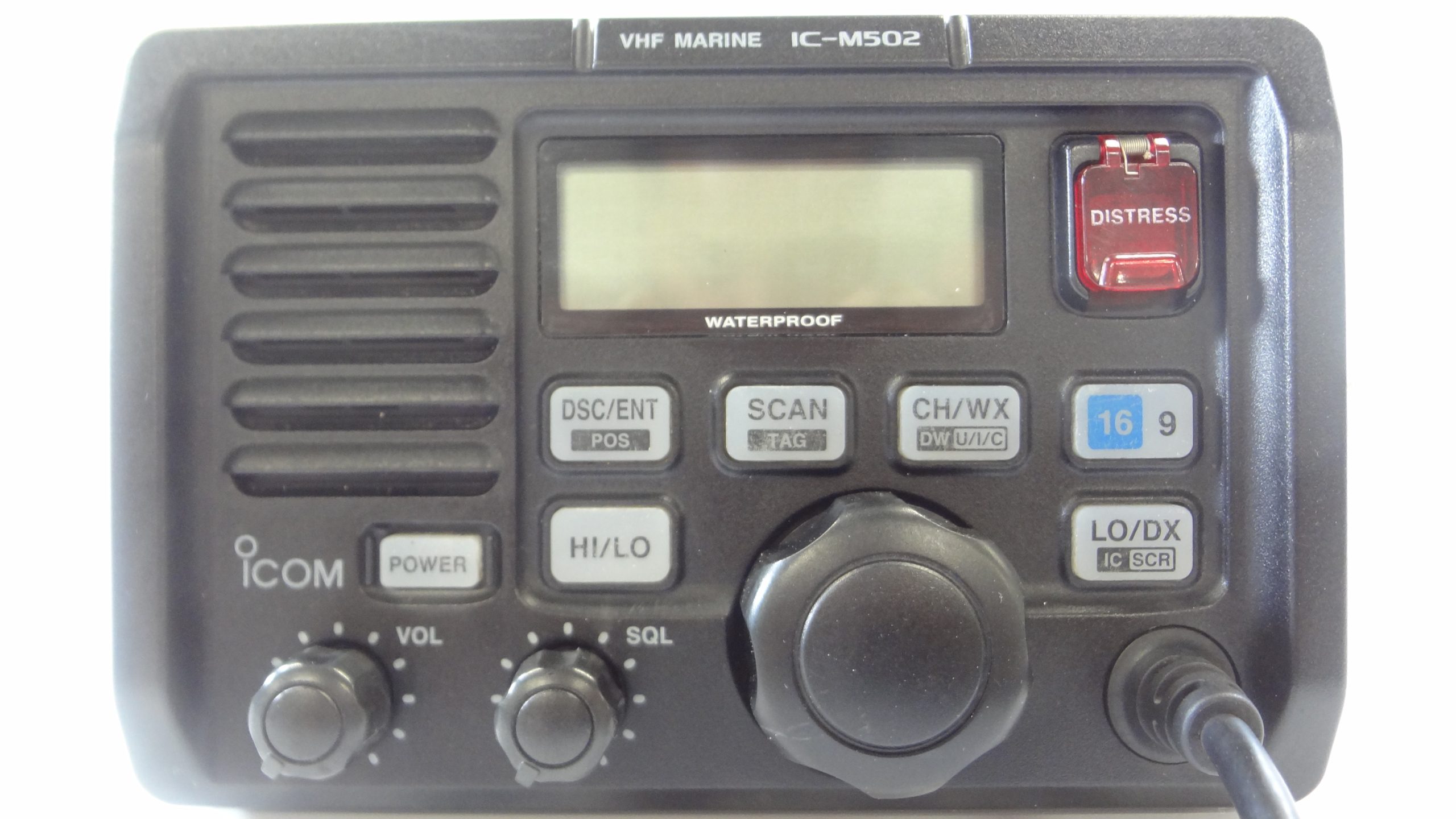 Icom IC-M502 Marine Two-Way VHF Radio Transceiver Unit W/Icom HM-126B ...