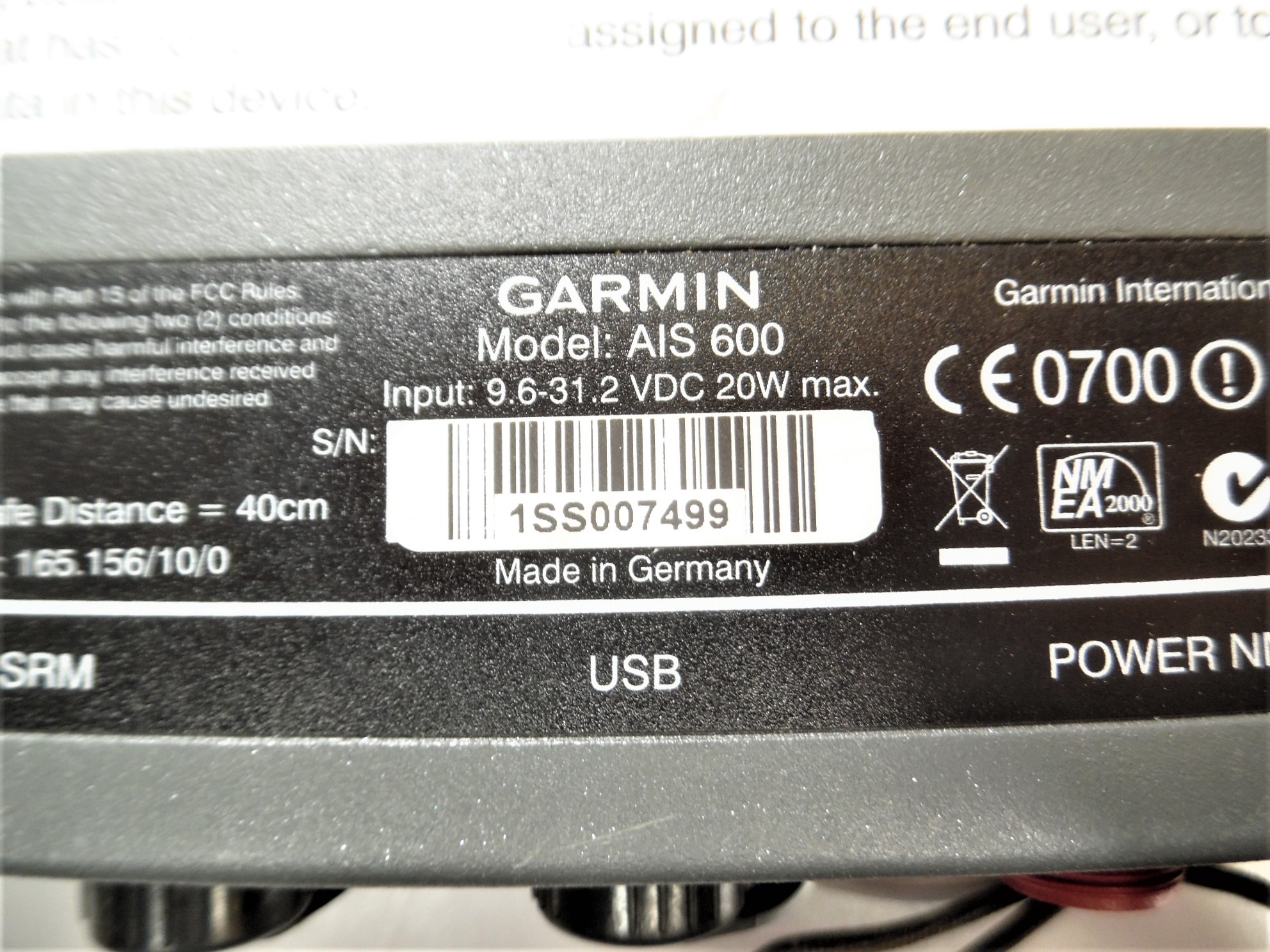 Garmin AIS600 Blackbox Class B Transceiver - Clean MMSI - 010-00865-00 ...