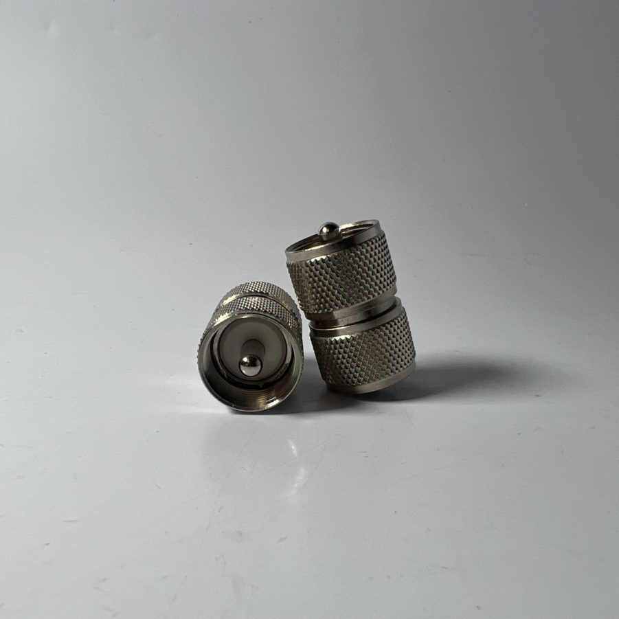 PL-259 UHF Male to Male Barrel Coupler RF Coax Connectors - LOT OF 2 ...