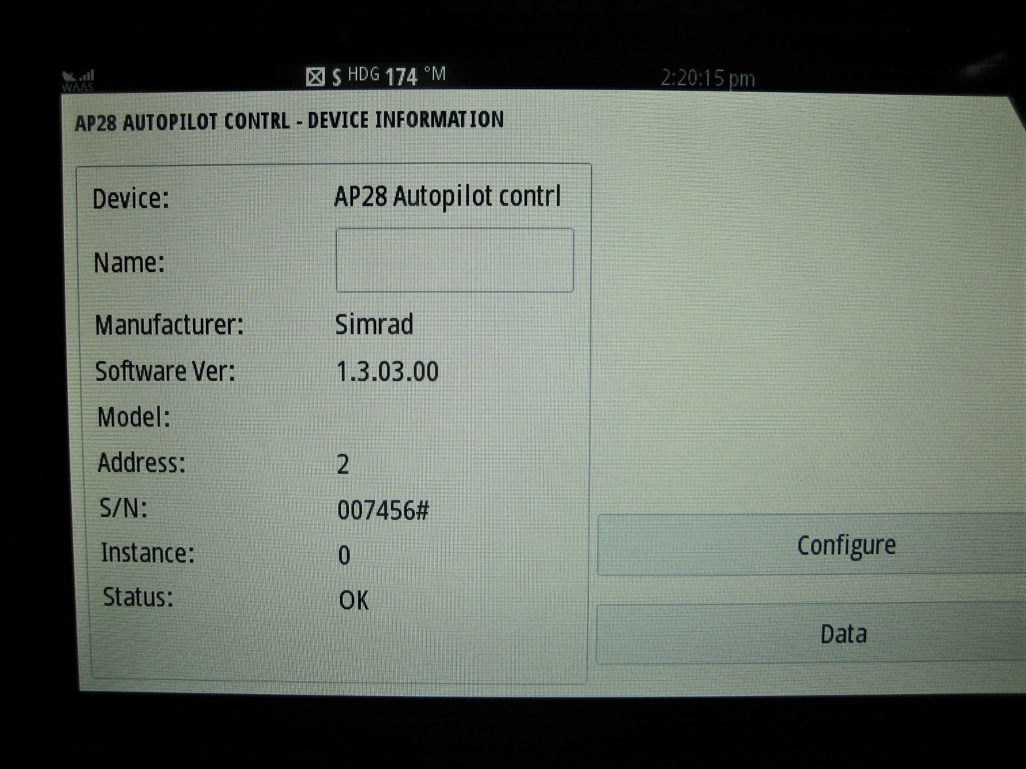 Simrad AP28 Autopilot Control Head 22096622/Fully Tested - Free ...