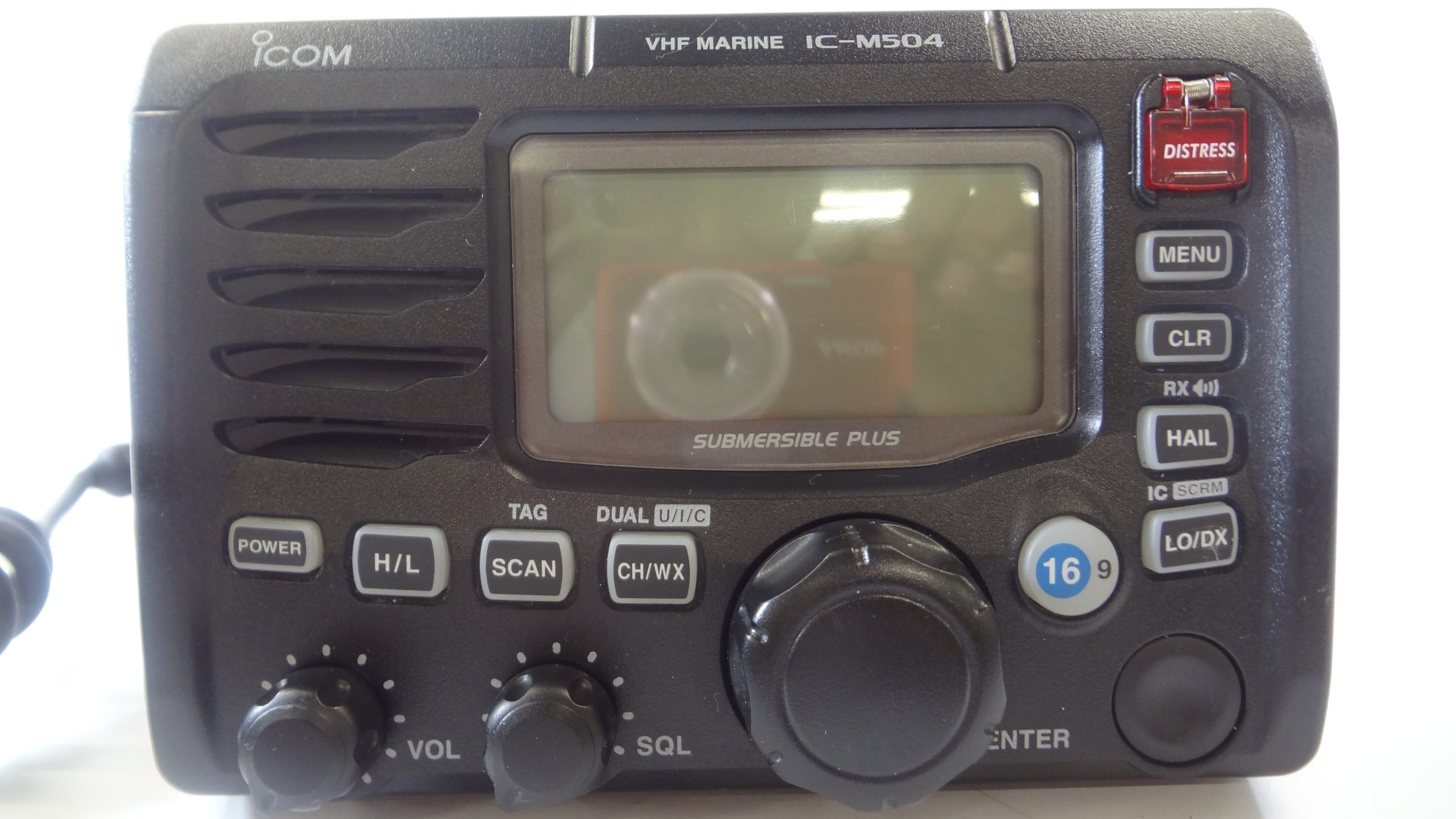 Icom IC-M504 Submersible Marine Fixed Mount VHF Radio Transceiver Unit ...