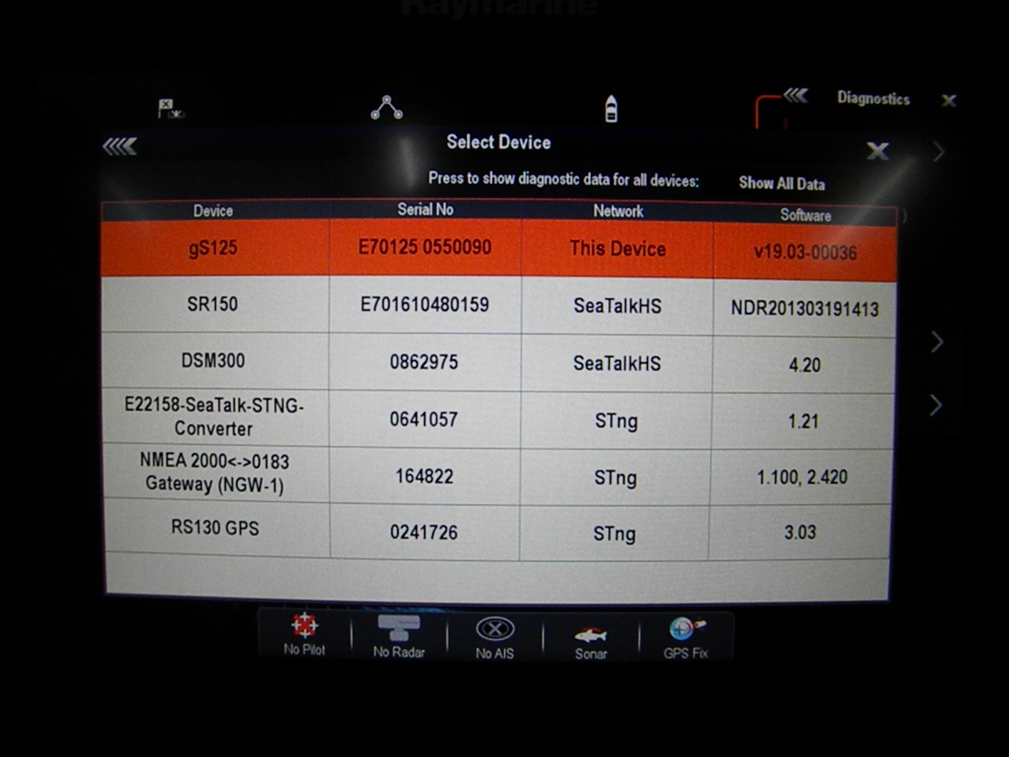 Raymarine gS125 12.1'' Glass Bridge Touchscreen Display -E70125- 90 Day ...